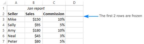 how to freeze rows and columns in excel