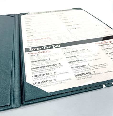 Clear Vinyl Menu Overlay Sheets Box Of 50 Plastic Sales And Service