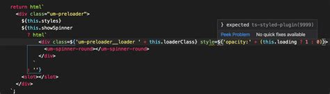 `ts styled plugin` error on valid syntax with 2 interpolation strings