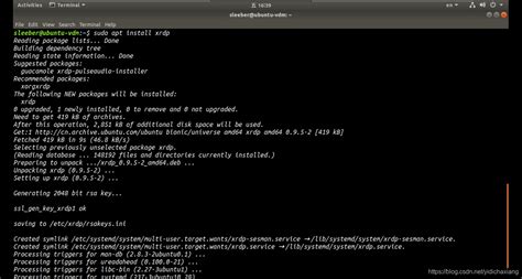 ubuntu18 04 lts 安装 xrdp，window使用rdp远程连接 ubuntu18 rdp server csdn博客
