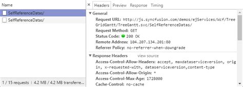 data binding in jquery gantt widget syncfusion