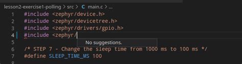 missing auto complete on header files includes in vs code with nrf