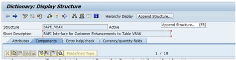 sap abap append structure in standard table or structure