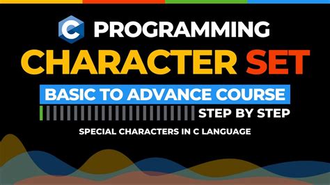 C Character Set In C Programming C Fundamentals Youtube