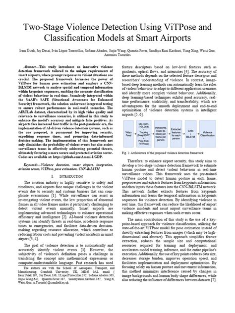 Two Stage Violence Detection Using Vitpose And Classification Models At
