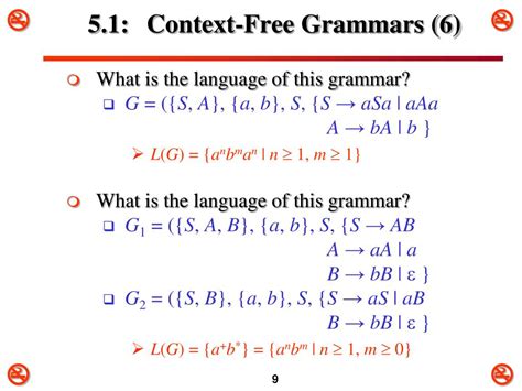ppt chapter 5 context free grammars powerpoint presentation free