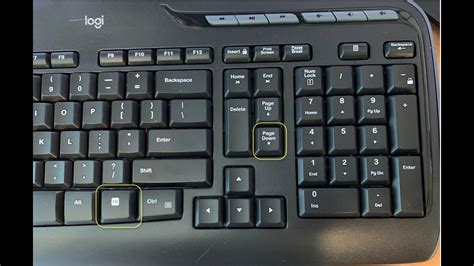 how to turn on scroll lock on logitech keyboard mk320 youtube