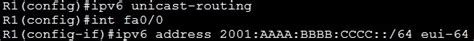 configure ipv6 on a cisco router ccna