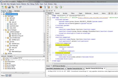 hibernate and primefaces crud using netbeans 8 02 and