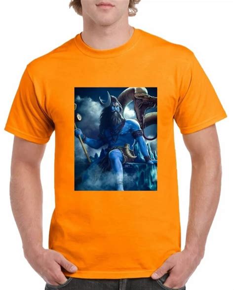 Lord Shiva Sublimation Polyester Men T Shirt At Rs 95 Piece Men