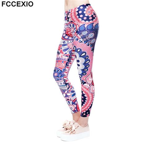 Fccexio Brand Women Leggings Workout Leggins Fitness Legging Sexy Pants