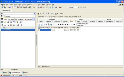 how to create oracle stored procedures using toad for oracle