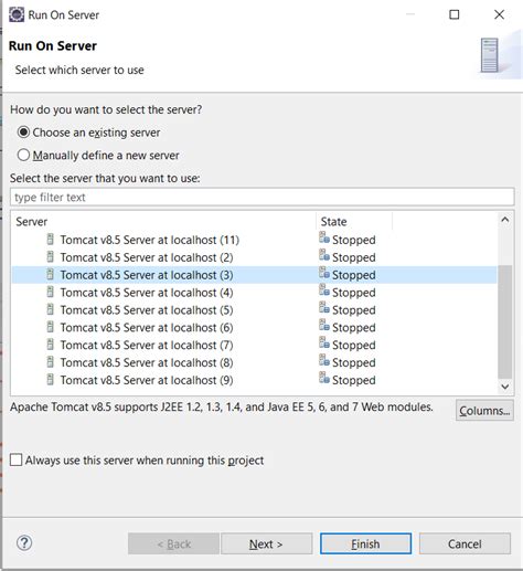 remove new server tomcat in eclipse stack overflow