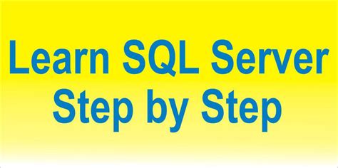 sql server tutorial