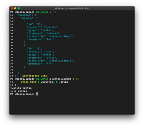 importar contenido json en powershell operating systems scripting