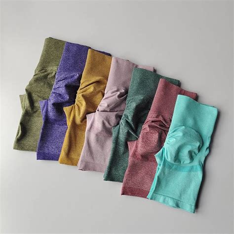 Summer Seamless Yoga Shorts High Waist Workout Shorts Women Sexy Booty