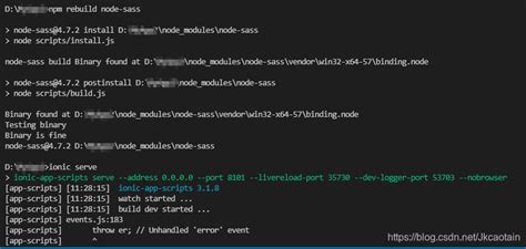 [error] ionic app scripts has unexpectedly closed exit code 1 csdn博客