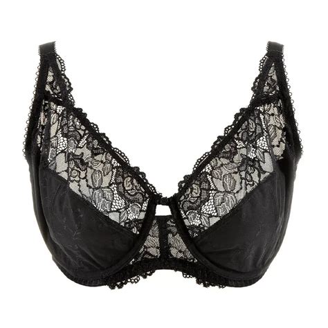2017 Womens Full Coverage Jacquard Non Padded Lace Sheer Underwire
