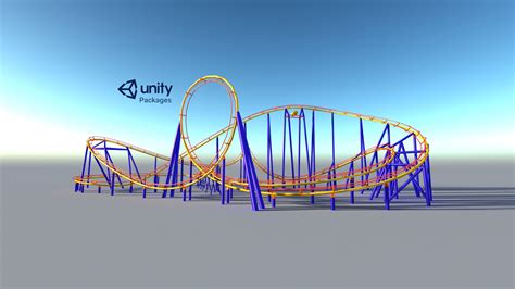 3d asset roller coaster vr unity pkg cgtrader