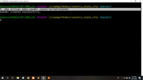 how to store countries states cities seed classes into the database