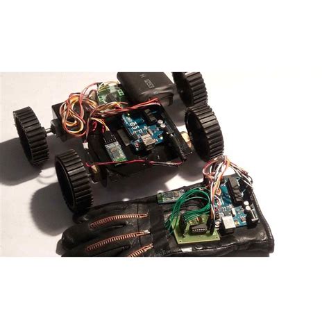 buy flex sensor controlled hand gesture robot arduino