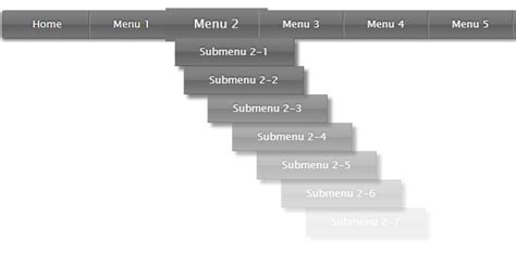 horizontal css3 menus tutorials html5xcss3