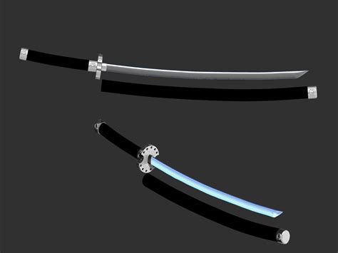 Katana Two Samurai Swords 3d Model 3d Printable Cgtrader