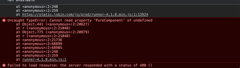 javascript error cannot read property purecomponent