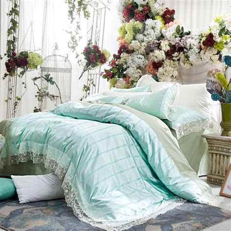 French Bedding Sets French Egyptian Cotton Bedding Set White Pink