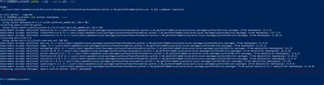 cant install mediapipe library for python oserror access denied