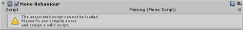 【unity】the associated script cannot be loadedがなおらない