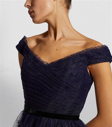 Marchesa Notte Sequin Embellished Tulle Dress Harrods Us