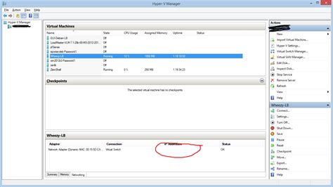 pourquoi mon invité linux hyper v n affiche t il pas son adresse ip