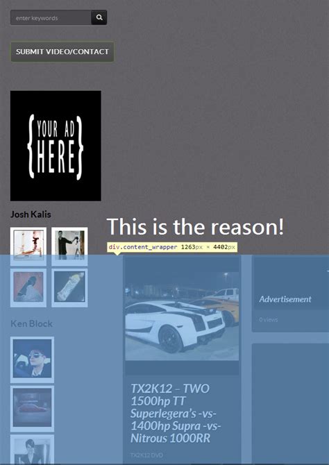 wordpress css issue why is sidebar not clickable
