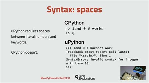 micropython with the esp32 guide series micropython vs cpython