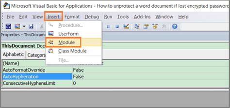 how to unlock vba password in excel