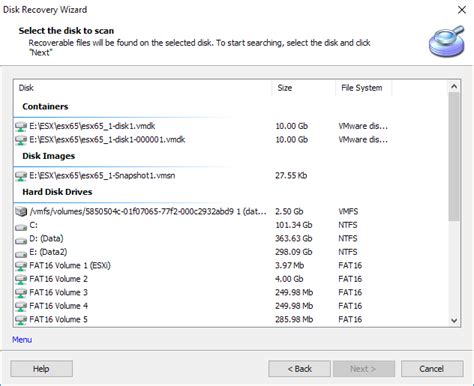 vmfs recovery™ vmdk repair and recovery tool esx esxi datastore recovery