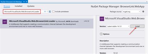 asp core 中的浏览器链接 microsoft docs