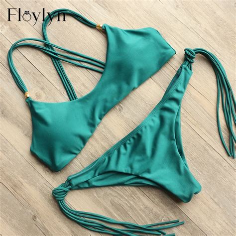 Buy Floylyn Sexy Brazilian Strapy Bikini Swimwear