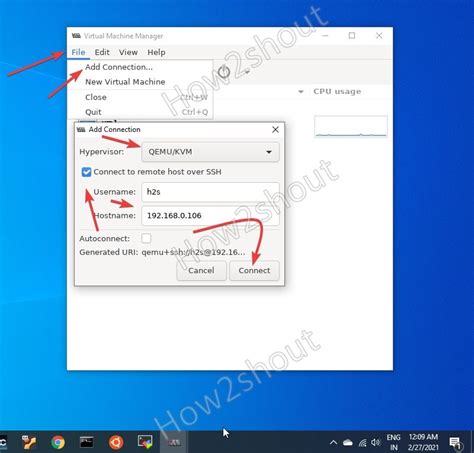 how to install and use virt manager on windows 10 linux