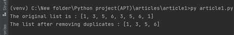 python ways to remove duplicates from list python programs