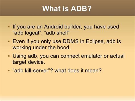 Adb Android Debug Bridge How It Works