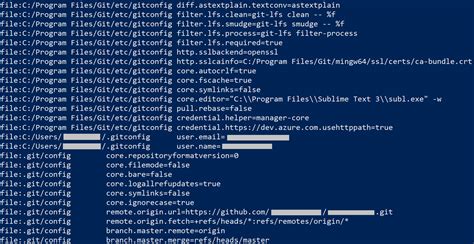 git offsets text in powershell stack overflow
