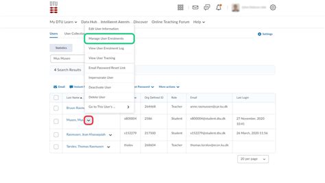 dtu learn support adding an admin you your course