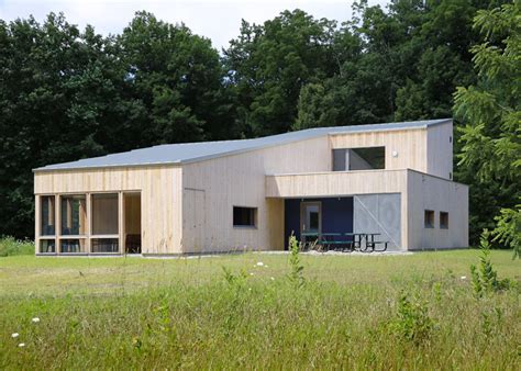 cedar clad forest laboratory houses university researchers