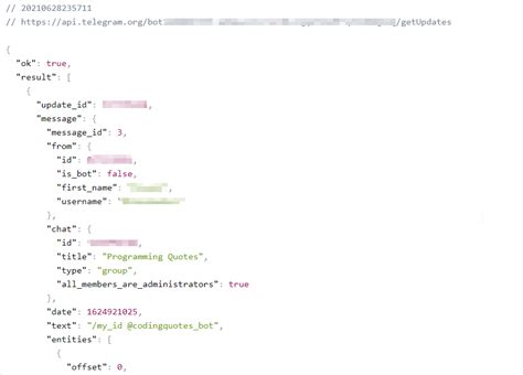building a telegram bot using python to generate random quotes