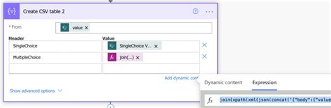 format multiple choice sharepoint column in csv using