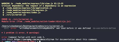 javascript eslint laoder failing the build even if the failonerror