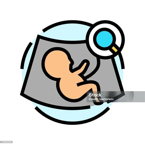 Ilustración De Ilustración Vectorial De Icono De Color De Ginecólogo De