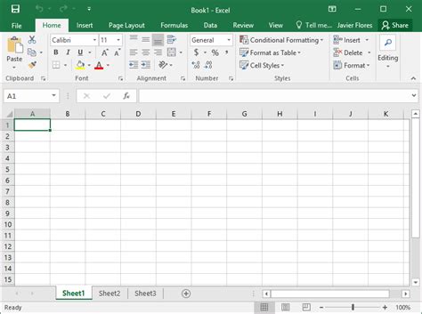excel 2016 getting started with excel